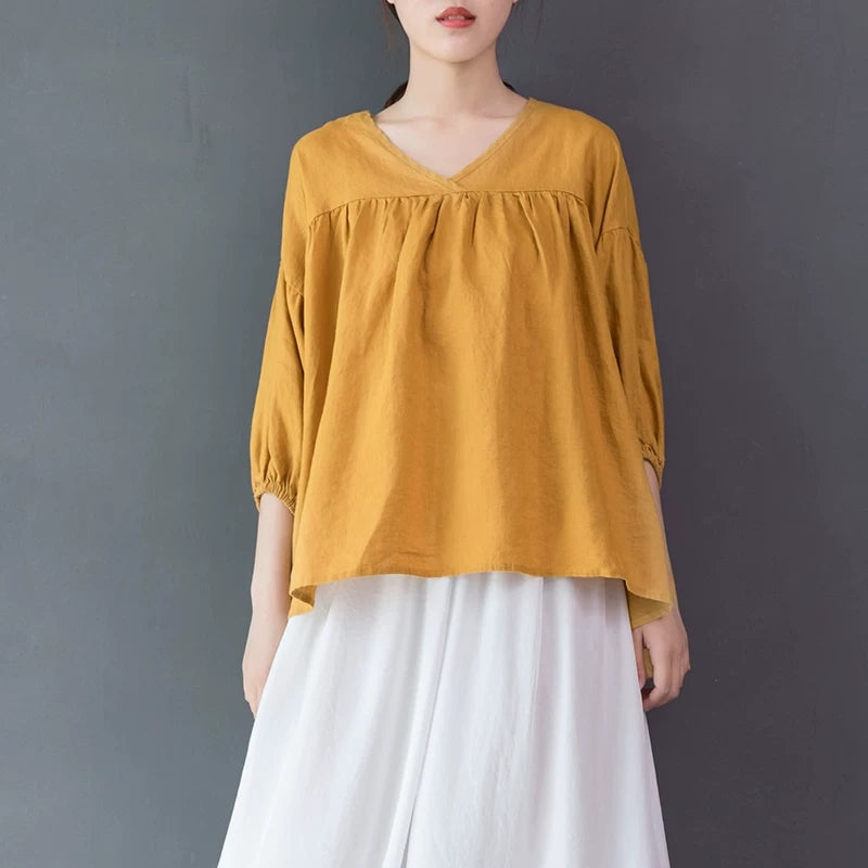 women summer linen tops – SimpleLinenLife