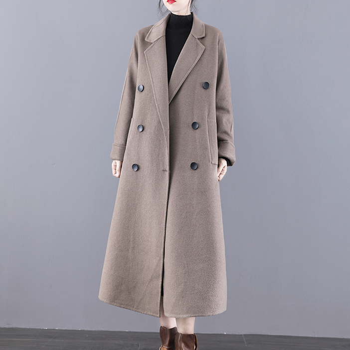 Long Wool Coat, Handmade Long Warm Women Wool Coat Jacket/1222 ...