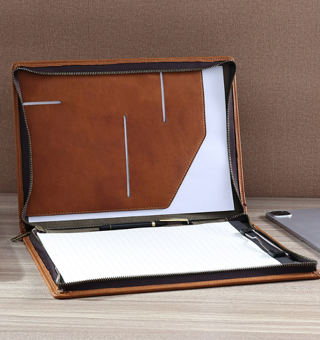 Leather Portfolio iPad, Business Notebook Holder, Notepad Holder, Busi ...