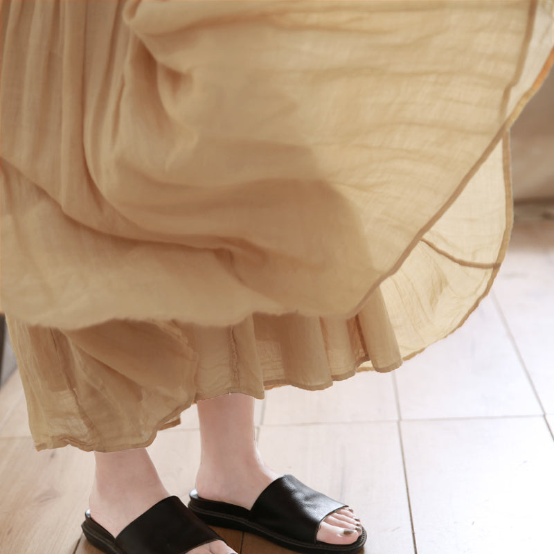 Women's Skirts Summer Linen Skirt GU98404 – SimpleLinenLife